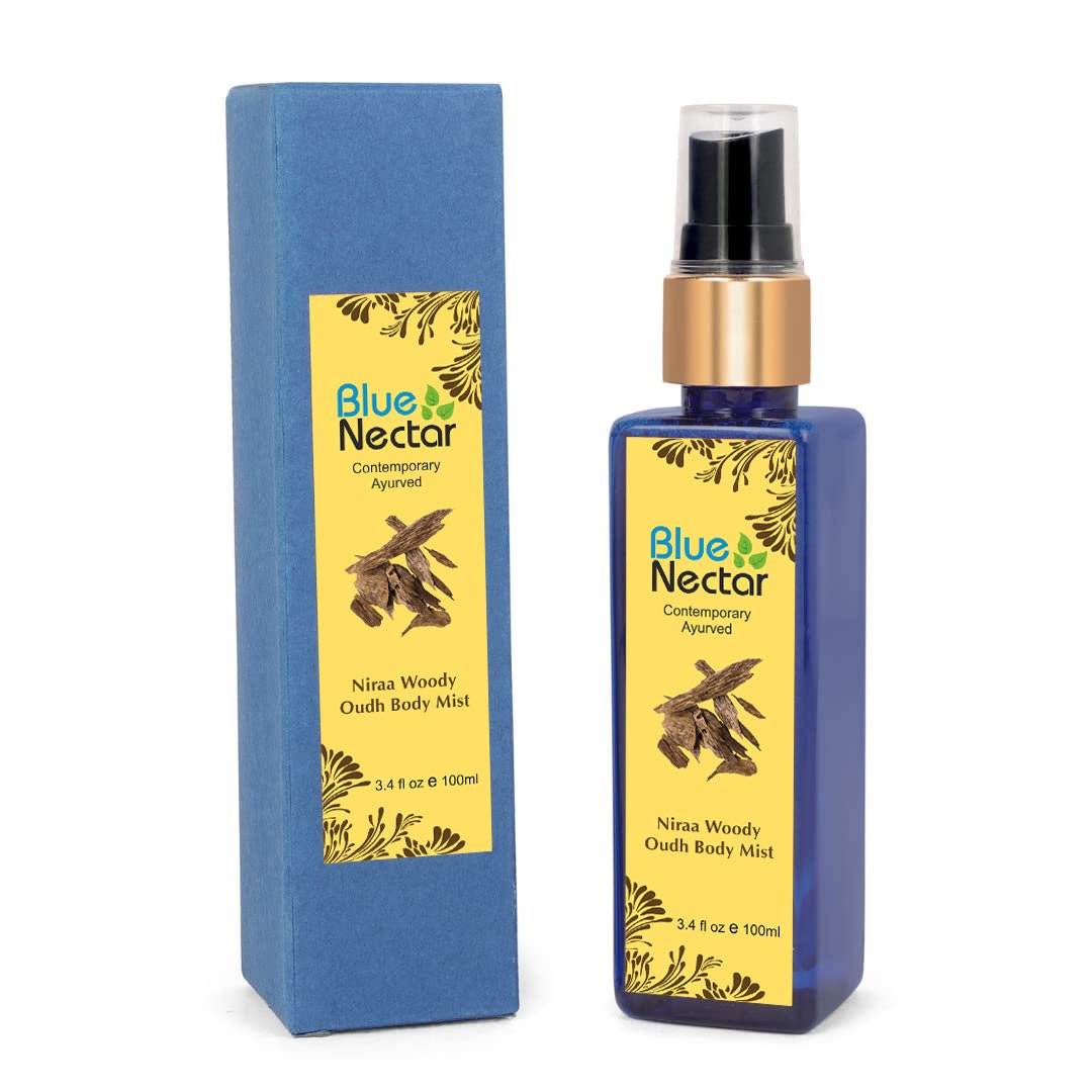 Blue Nectar Niraa Woody Oudh Body Mist for Hydrating and Scenting the – Veeha Beauty