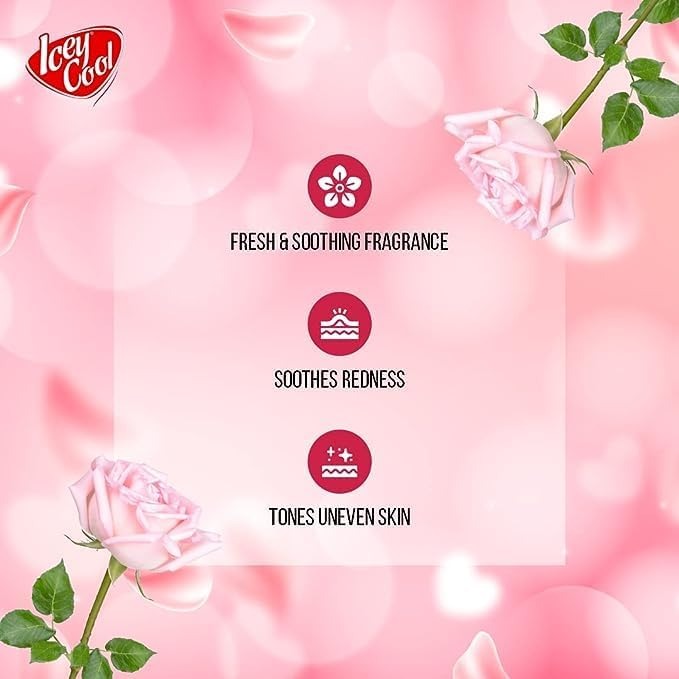 Labolia Icey Cool Rose Herbal Cool Talcum Powder - 300 gms (Pack of 3 ...