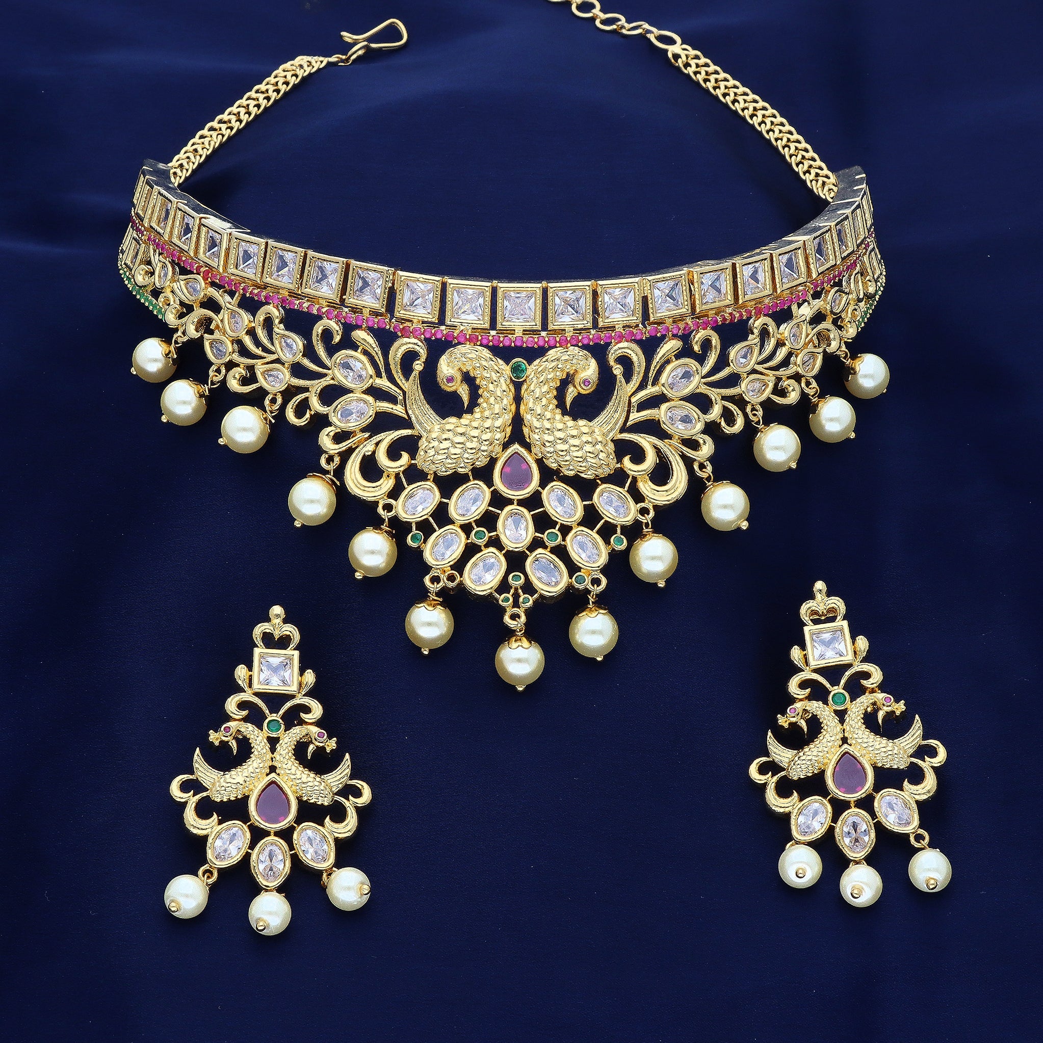Zirconia Choker Set – Veeha Beauty