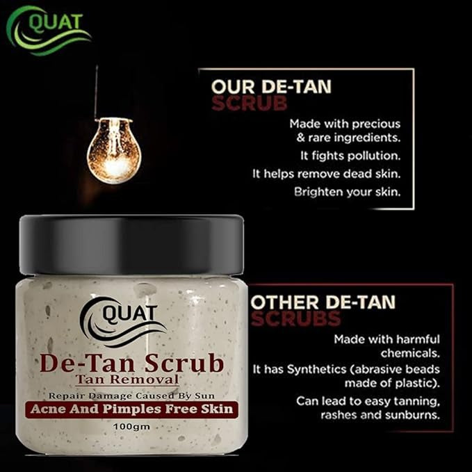Quat De-Tan Face Scrub - 100 gms – Veeha Beauty