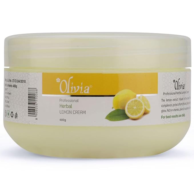 Olivia Professional Herbal Lemon Cream - 400 gms – Veeha Beauty