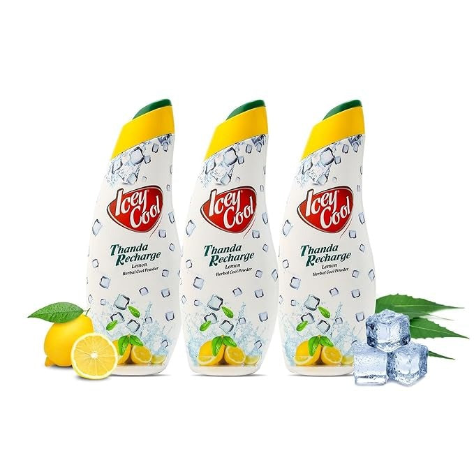 Labolia Icey Cool Lemon Herbal Prickly Heat and Ice Cool Body Talcum P ...