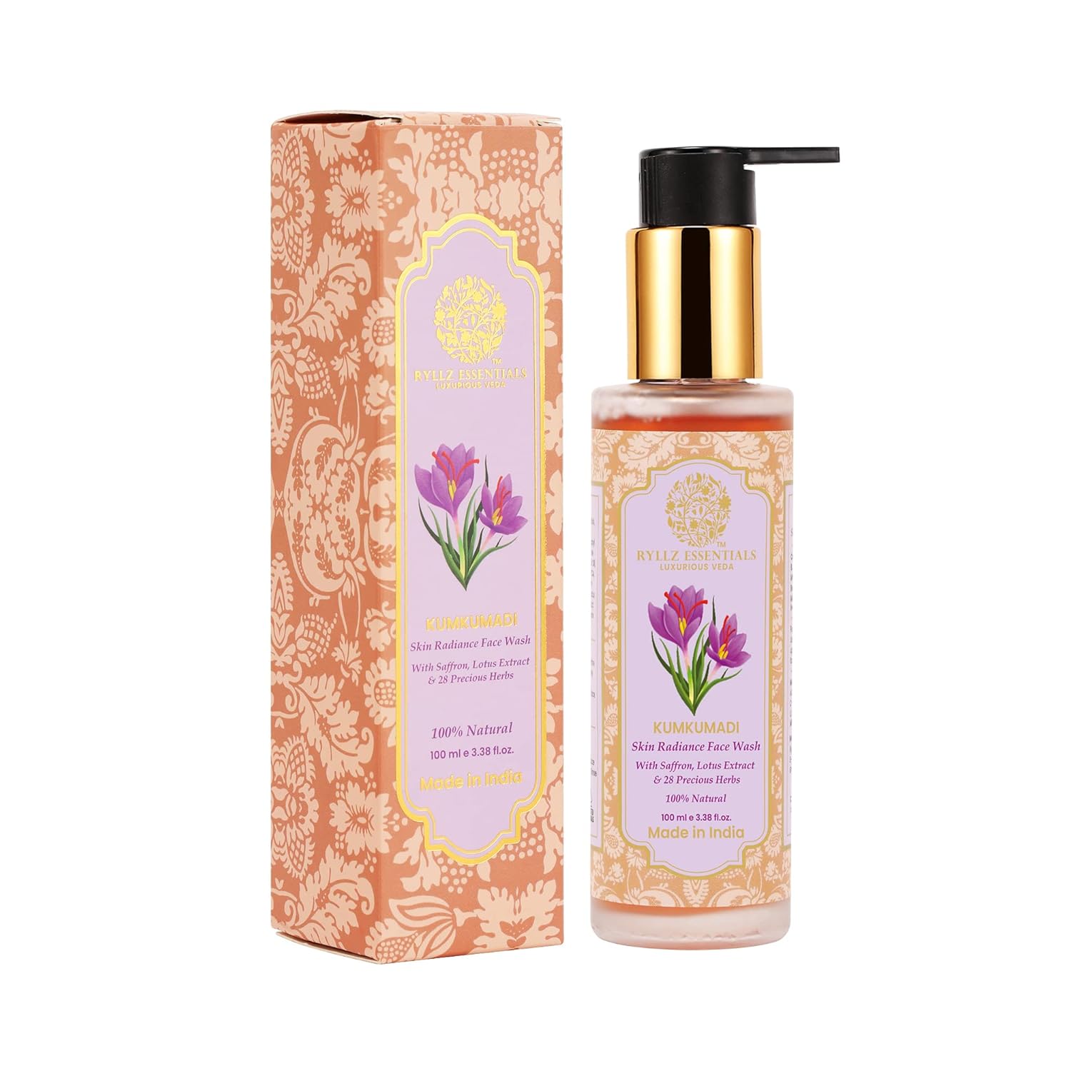 Ryllz Essentials Kumkumadi Face Wash - 100 ml – Veeha Beauty