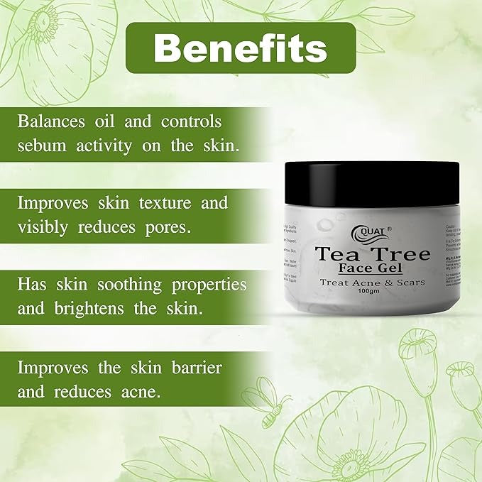 Quat Tea Tree Face Gel - 100 gms – Veeha Beauty