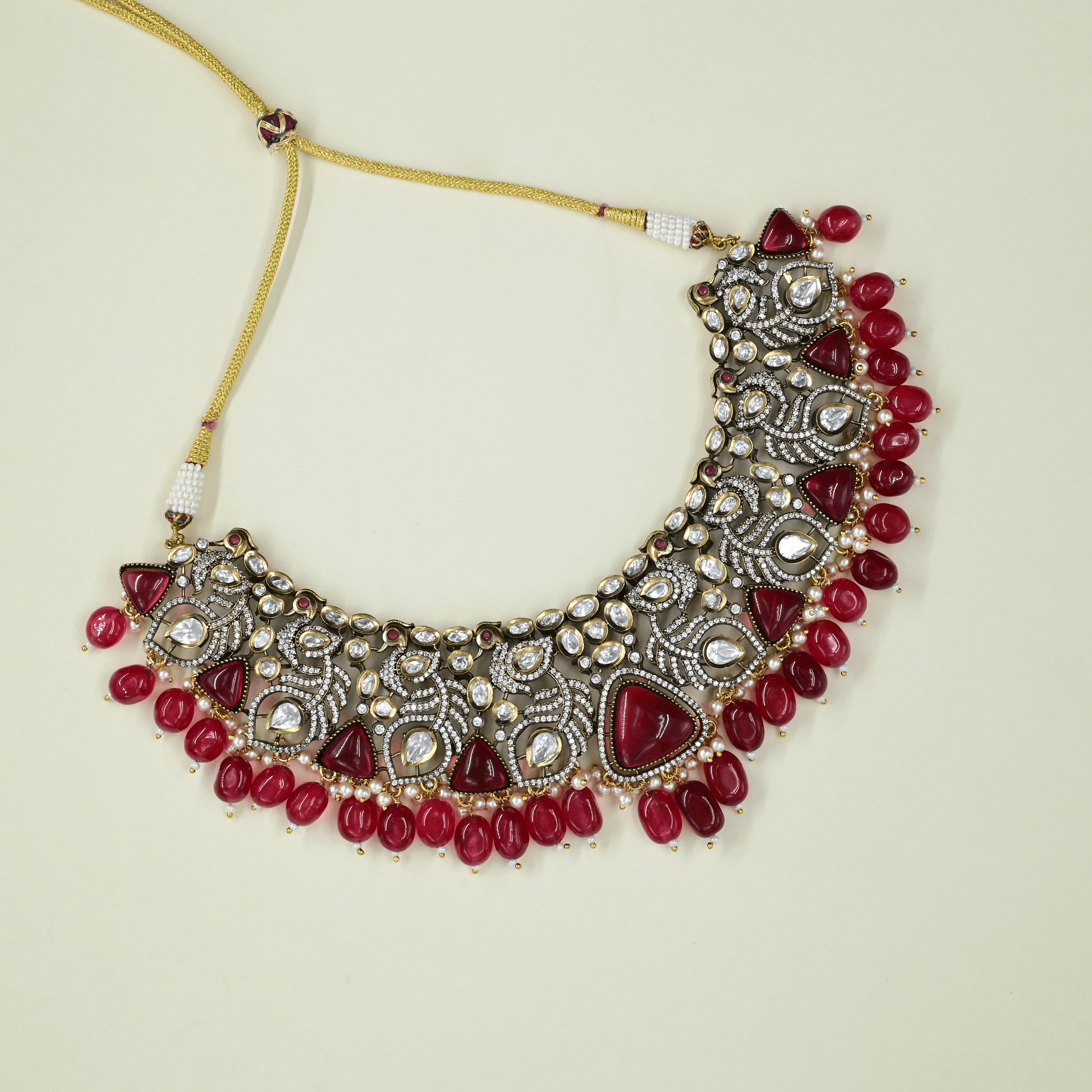 Victorian Heavy Necklace Set – Veeha Beauty