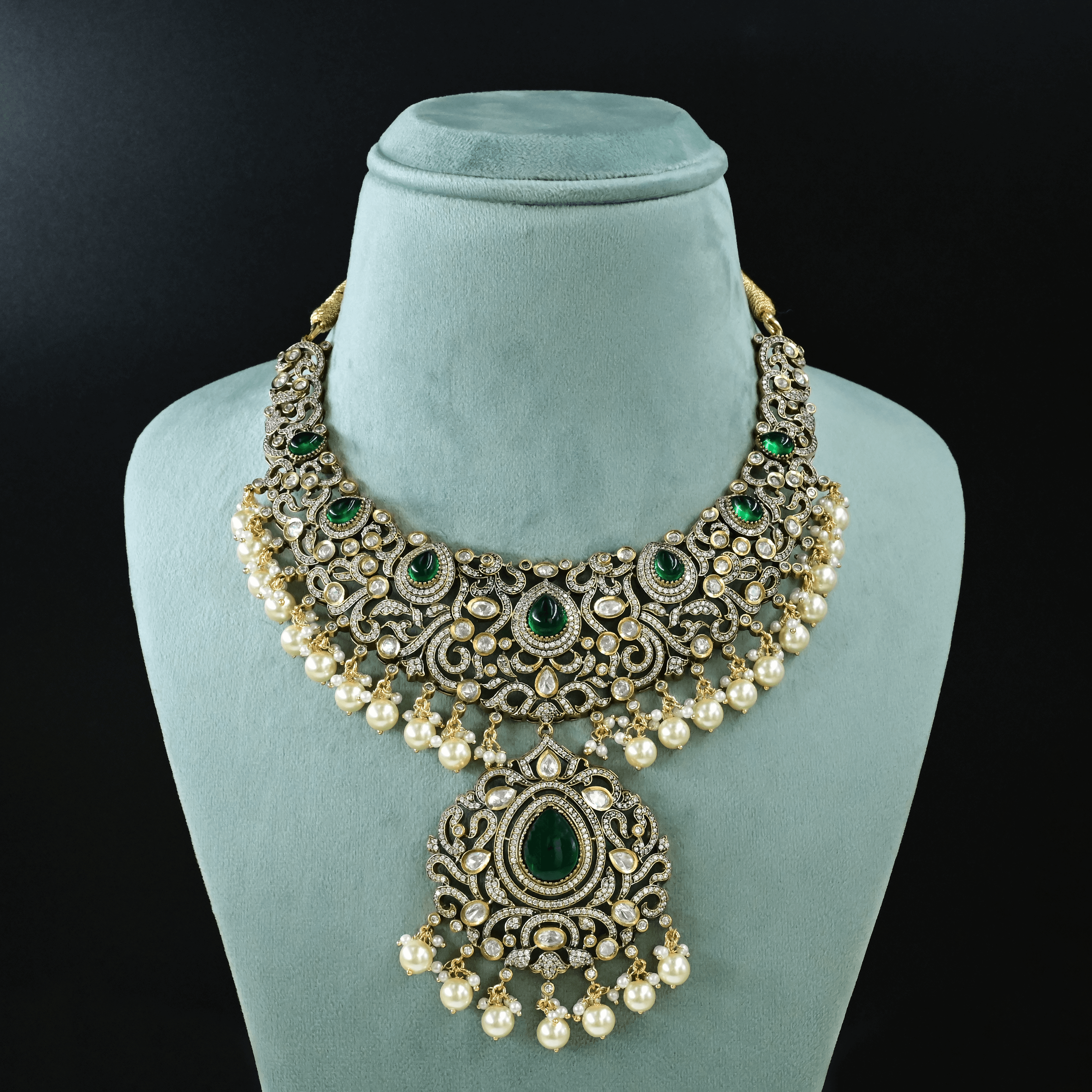 Victorian Heavy Necklace Set – Veeha Beauty