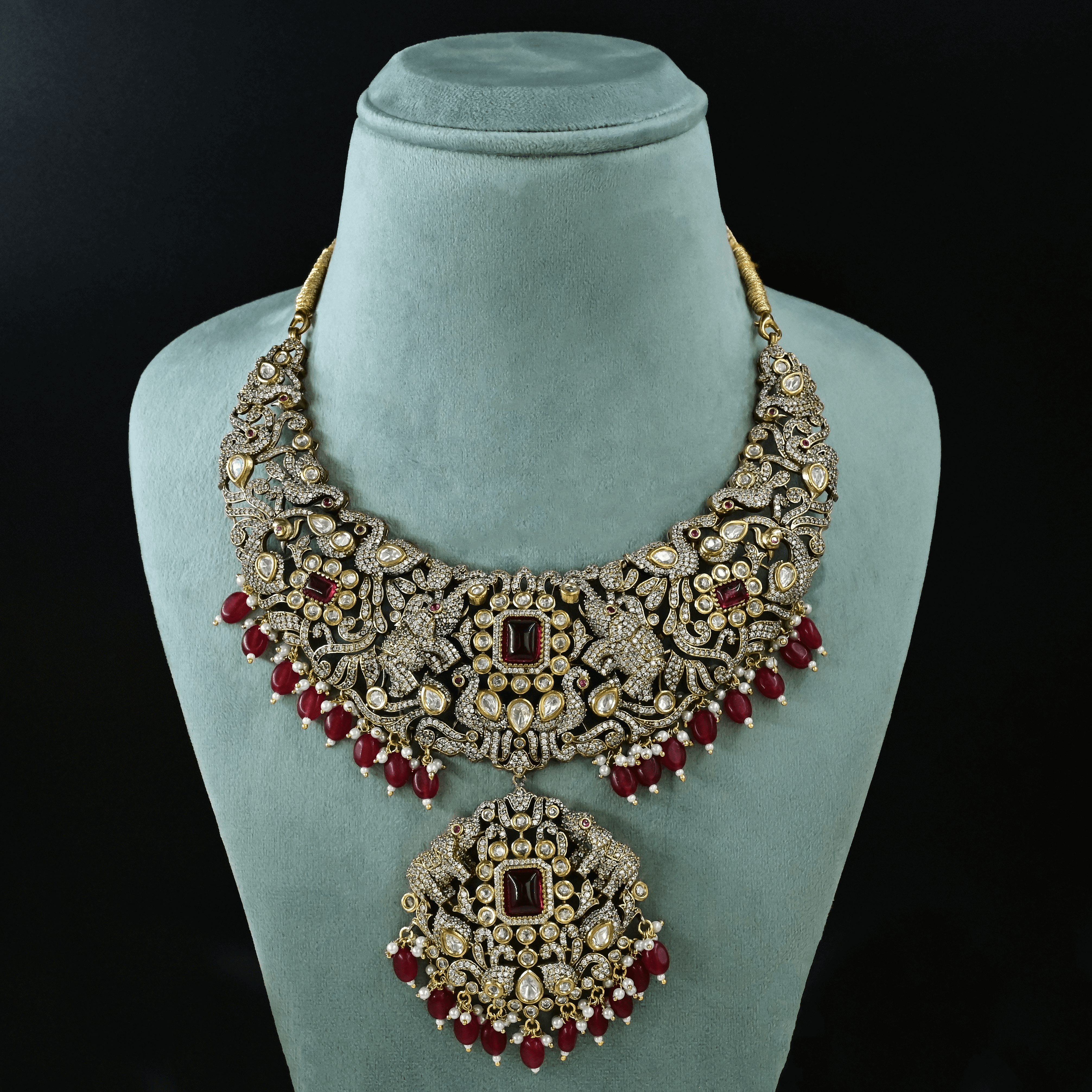 Victorian Heavy Necklace Set – Veeha Beauty
