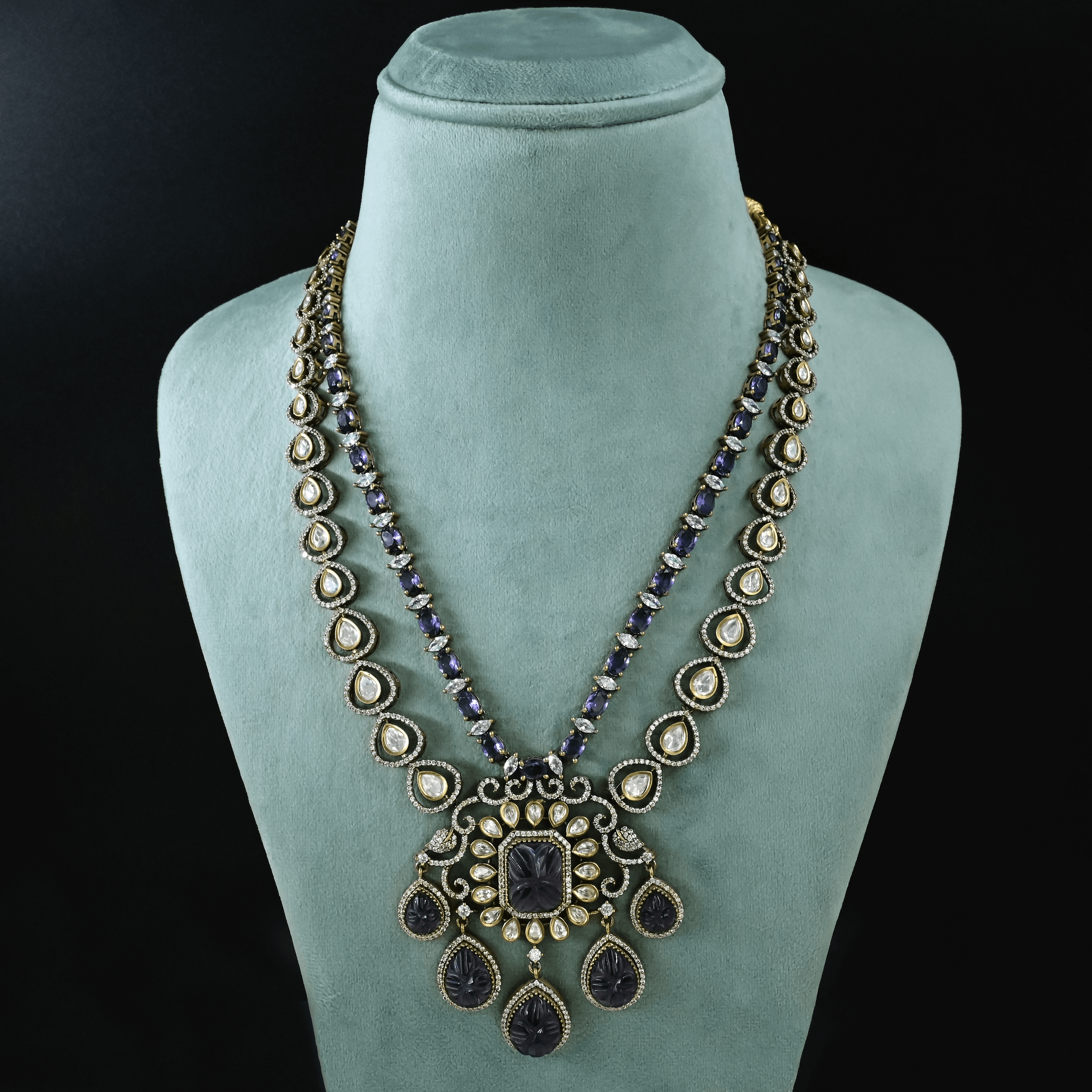 Victorian Heavy Necklace Set – Veeha Beauty