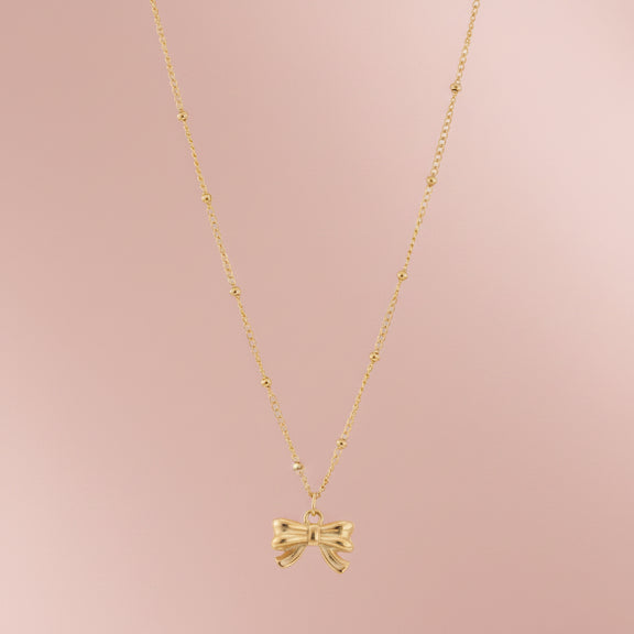 Palmonas Women Ribbon Pendant Necklace – Veeha Beauty