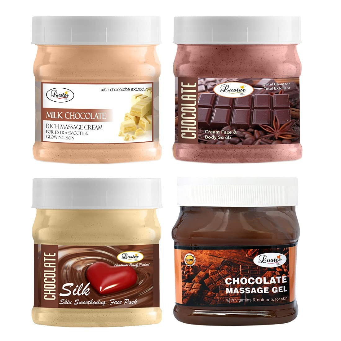 Luster Cosmetics Chocolate Skin Nourishing Facial Kit Salon Eco Pack ...