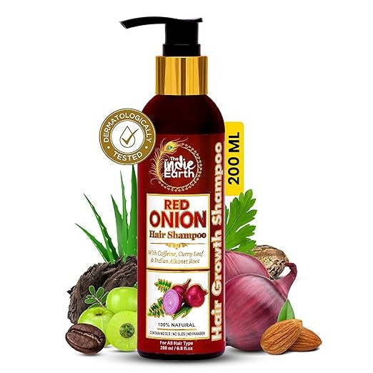 The Indie Earth Advanced Red Onion Hair Shampoo - 200 ml – Veeha Beauty