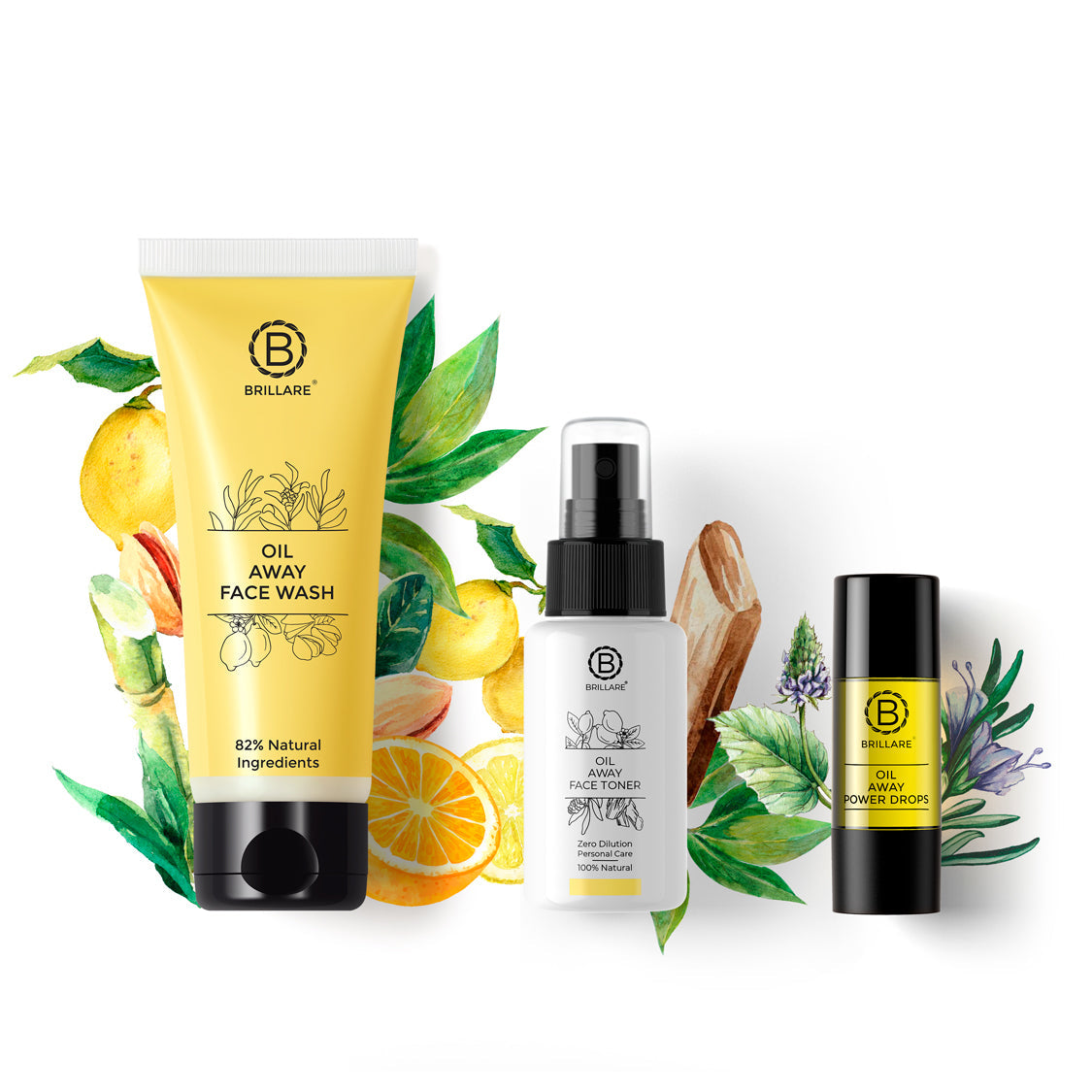 Brillare Oil Away Complete Skin Care Kit For Acne Prone Skin – Veeha Beauty
