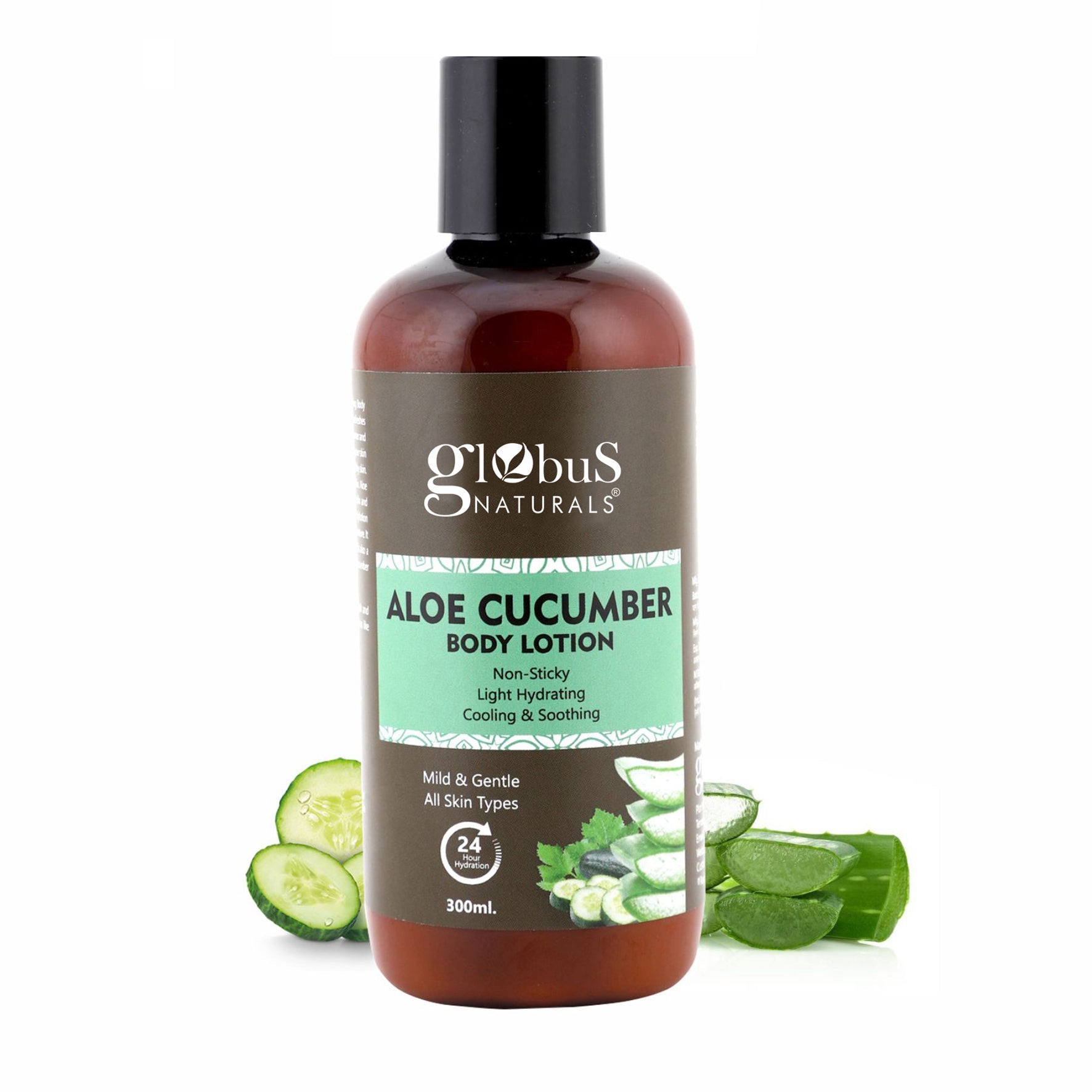 Globus Naturals Aloe Cucumber Body Lotion - 300ml – Veeha Beauty