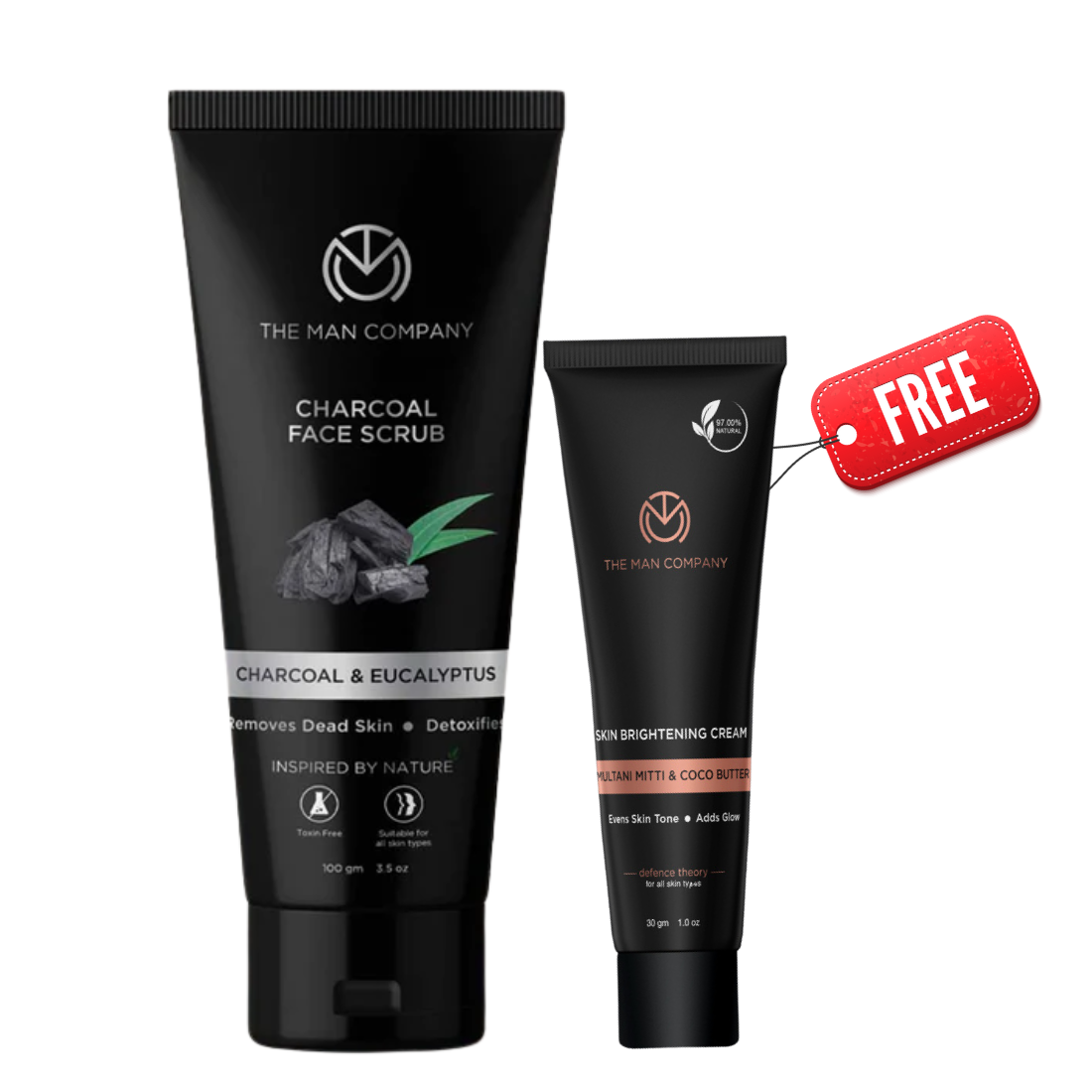 The Man Company Charcoal Face Scrub | Charcoal & Eucalyptus – Veeha Beauty