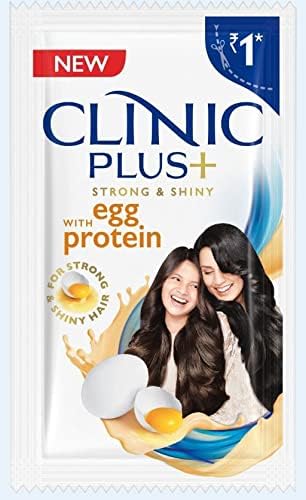 Clinic Plus Strong and Shiny Shampoo Sachet (6ml) - Pack of 192 Sachet ...