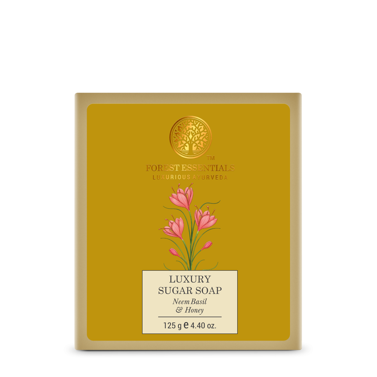 Forest Essentials Luxury Sugar Soap Neem Basil & Honey - 125 gms ...