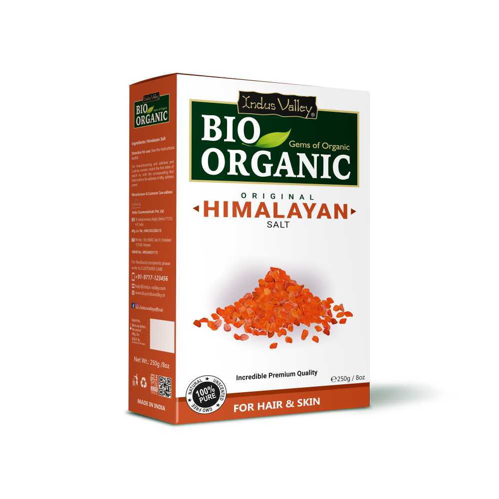 Indus Valley Bio-Organic Original Himalayan Salt - 250gm – Veeha Beauty