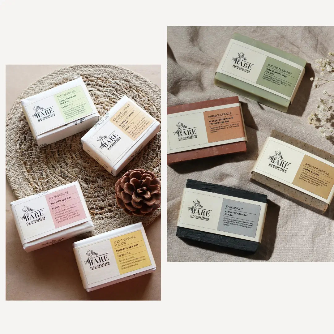 Bare Necessities Pack of 4 Spa Bars [Handcrafted Soaps | Zero Waste ...
