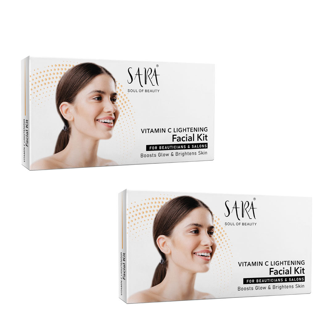 Sara Beauty Vitamin-C Lightening Facial Kit - 20g (Pack of 2) – Veeha ...