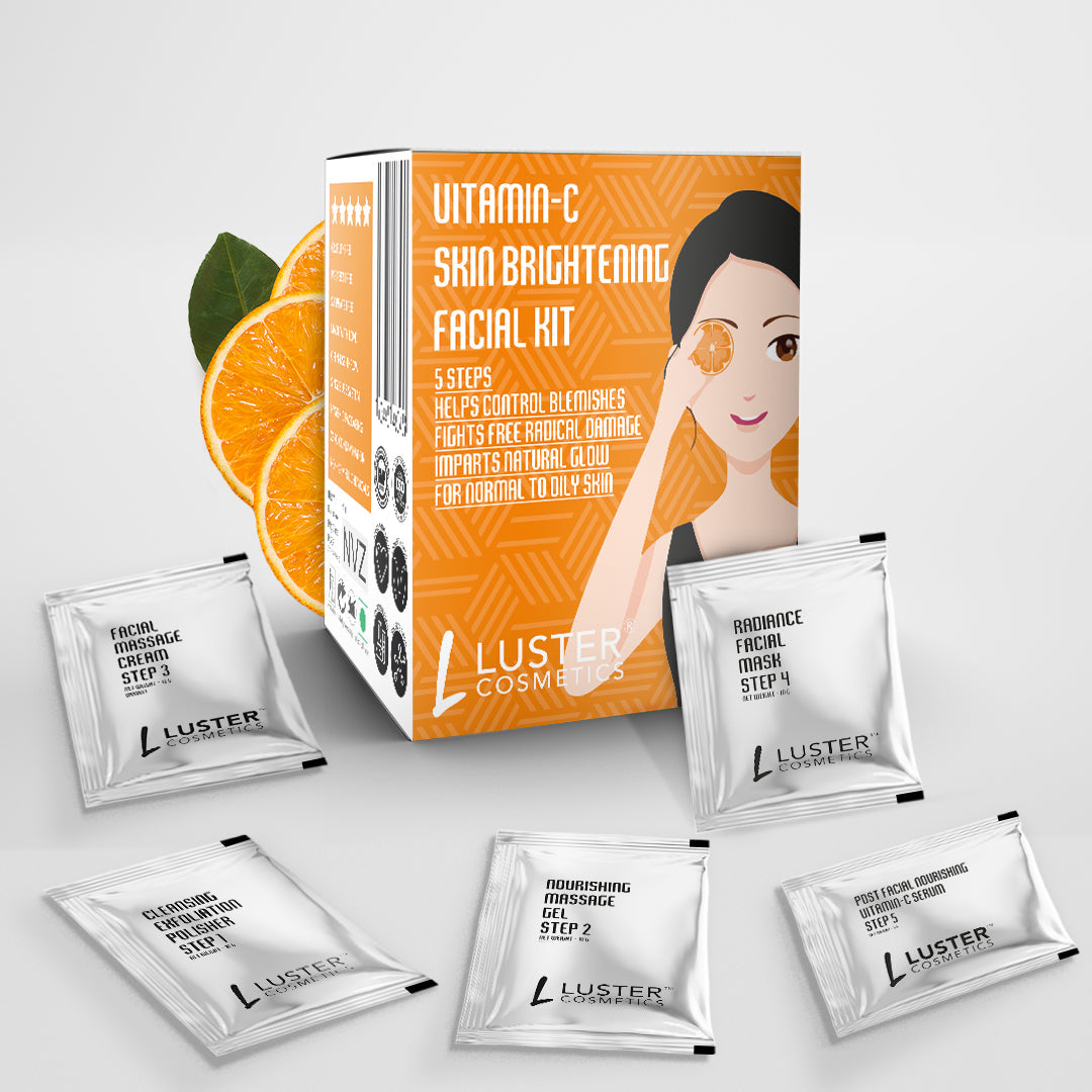 Luster Cosmetics Vitamin-C Skin Brightening Facial Kit - 45g – Veeha Beauty