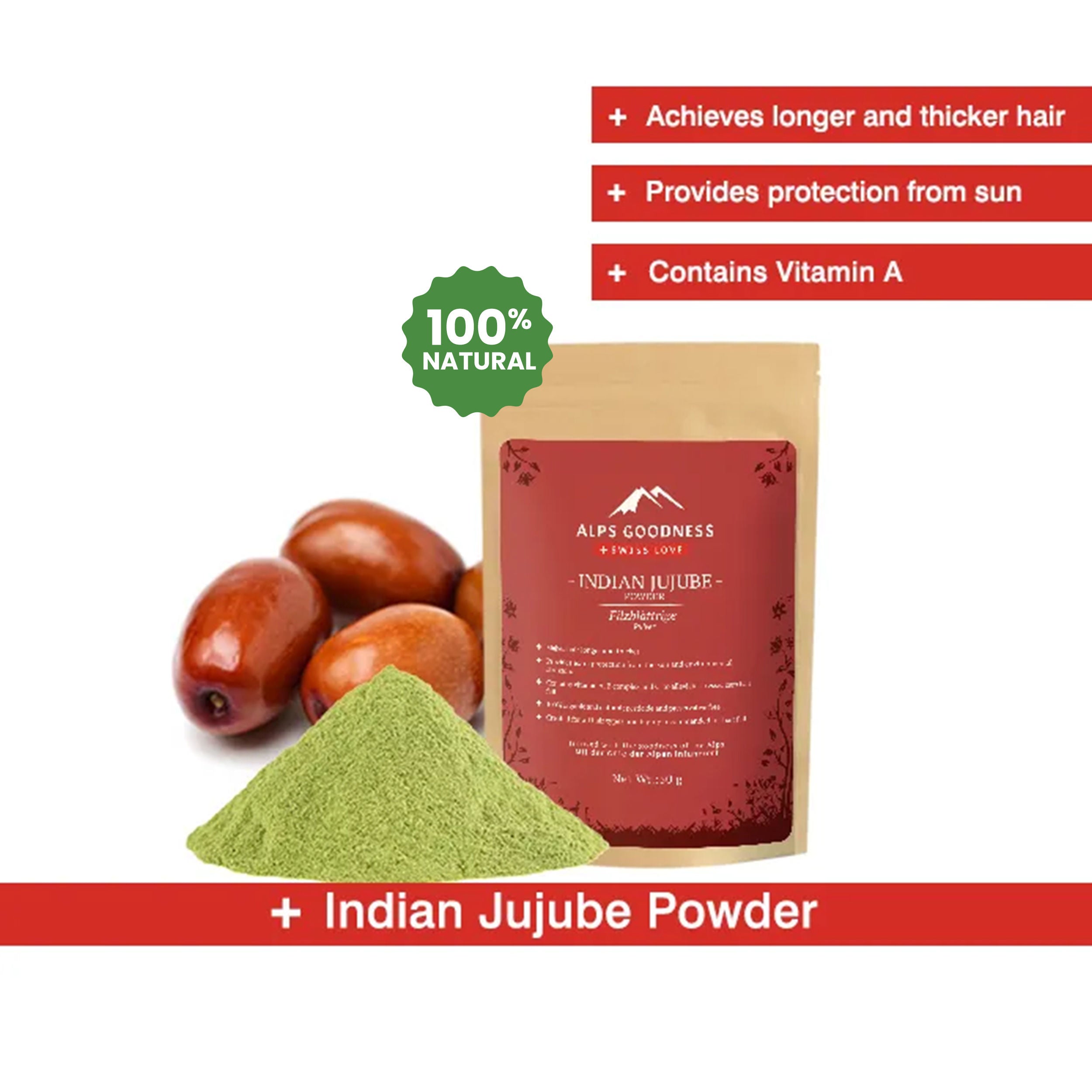 Alps Goodness Indian Jujube Powder- 50gms – Veeha Beauty