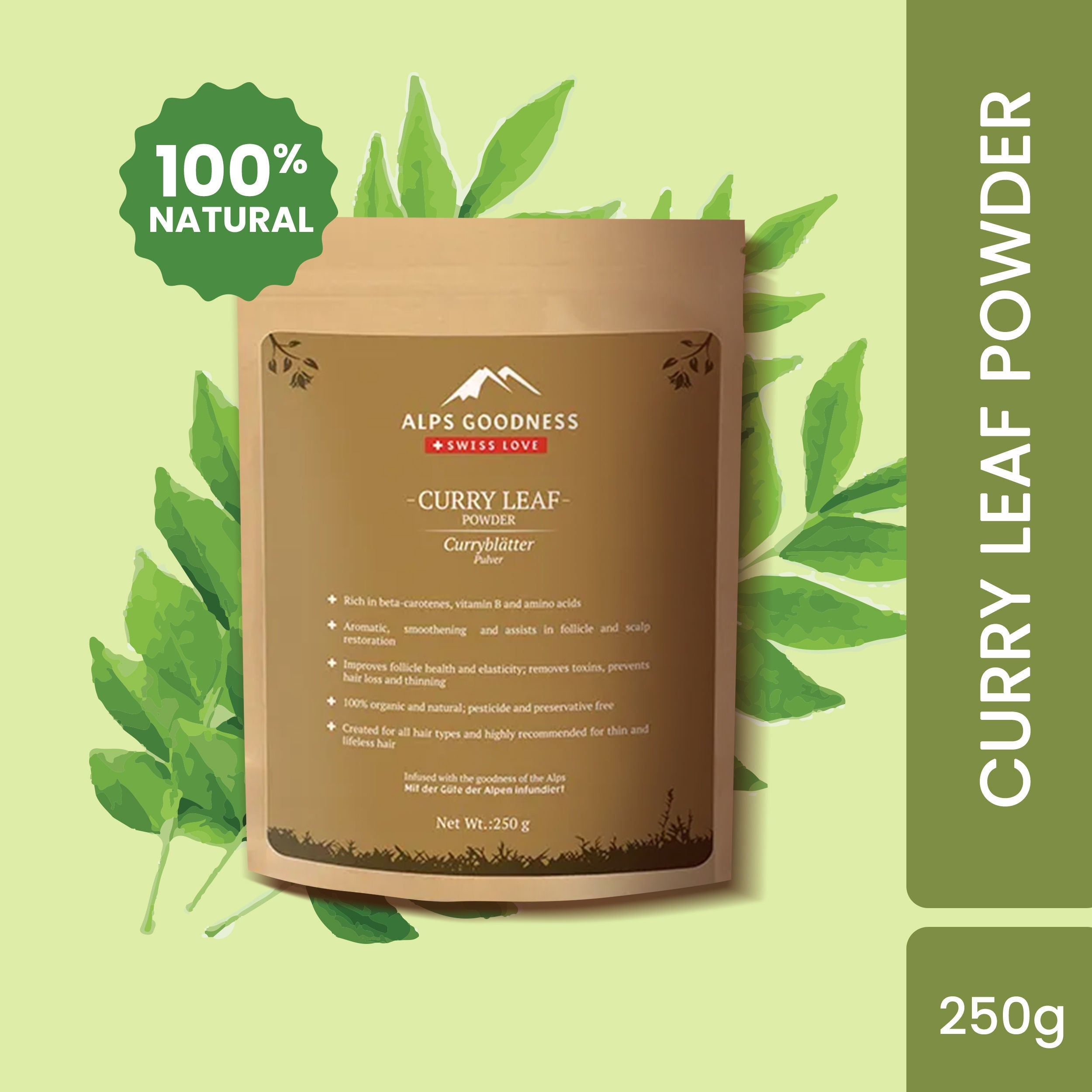 Alps Goodness Curry Leaf Powder- 250gms – Veeha Beauty