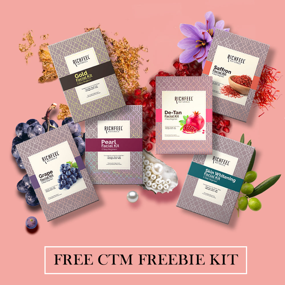 Richfeel Naturals Facial Kit Fiesta Combo with CTM Freebie KIT – Veeha ...