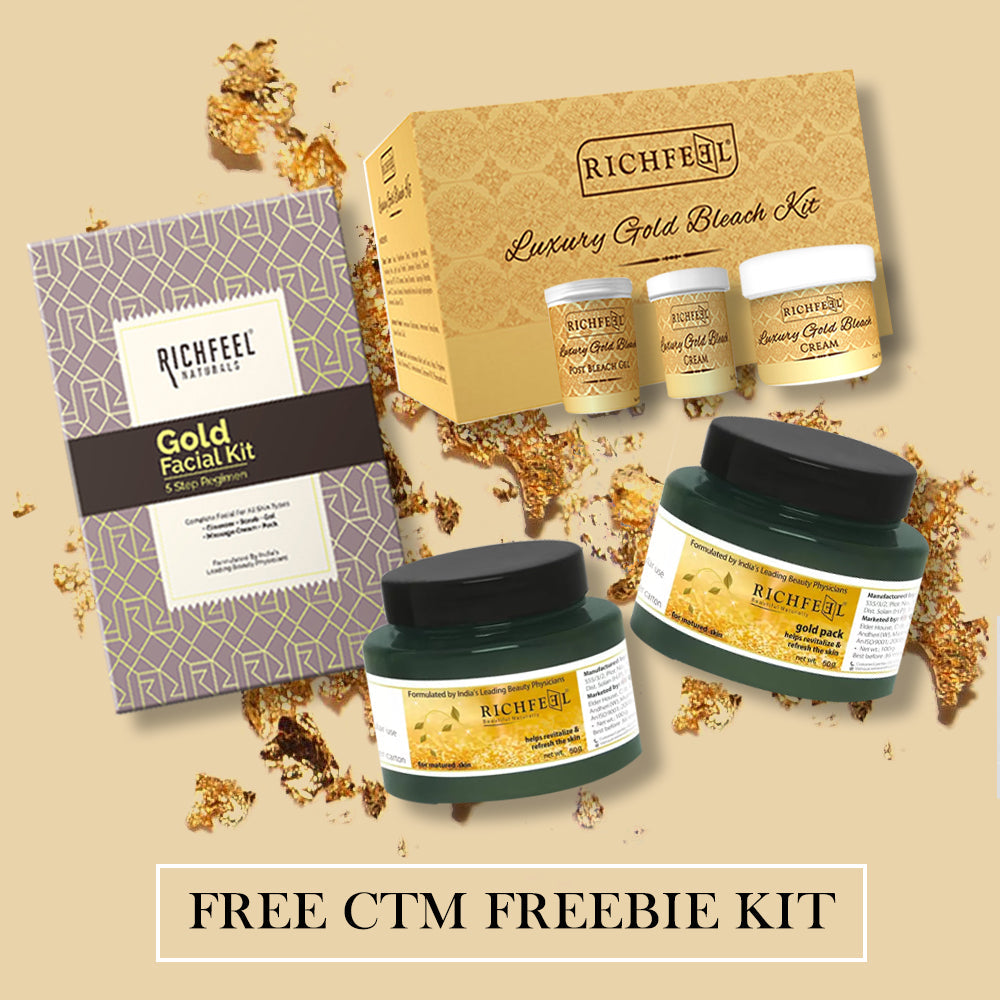 Richfeel Naturals Gold Radiance Combo with CTM Freebie KIT – Veeha Beauty