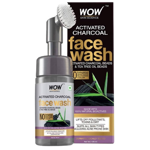 Wow Skin Science Charcoal Foaming Face Wash - 100 ml – Veeha Beauty