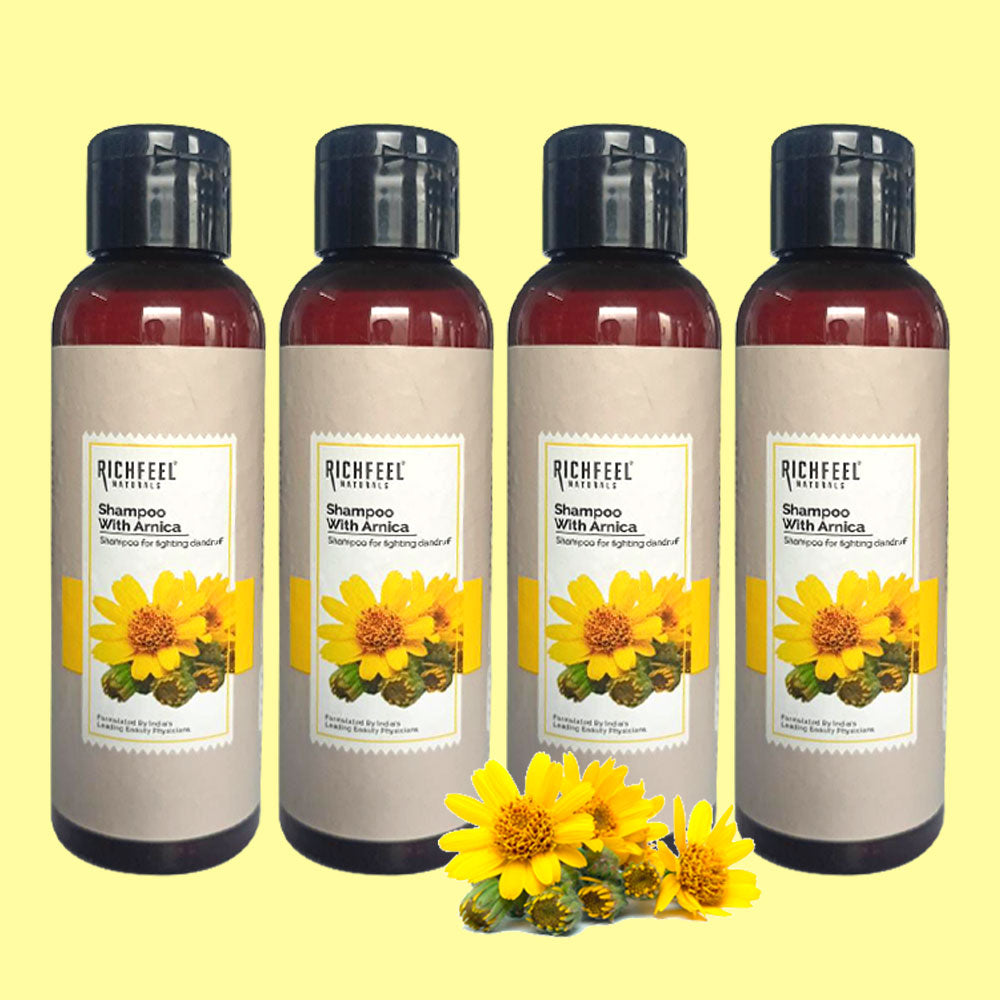 Richfeel Naturals Shampoo with Arnica - 100ml (Pack of 4) – Veeha Beauty